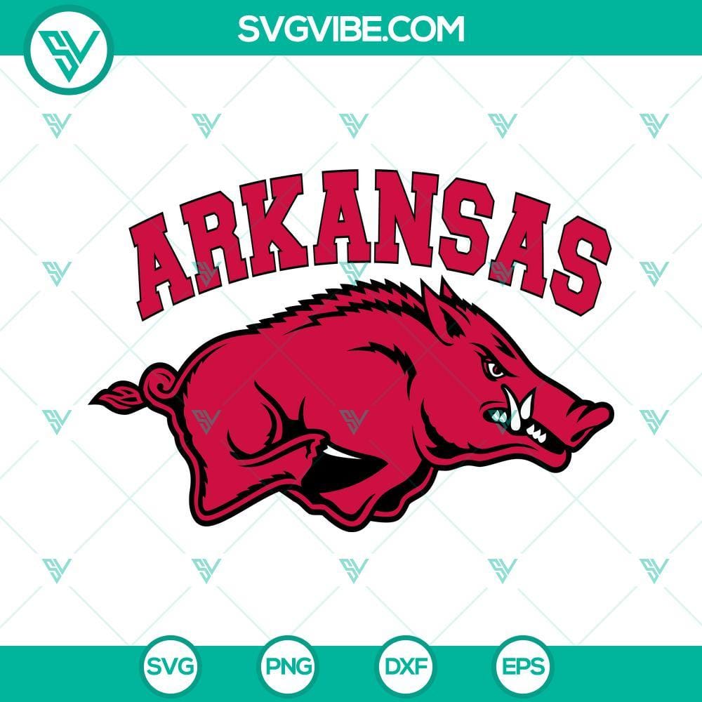 Arkansas Razorbacks Logo SVG Cut File