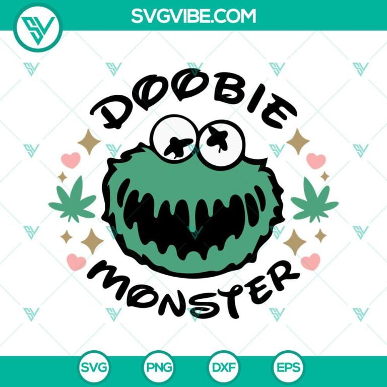 Doobie Monster Weed SVG Image - SVG File