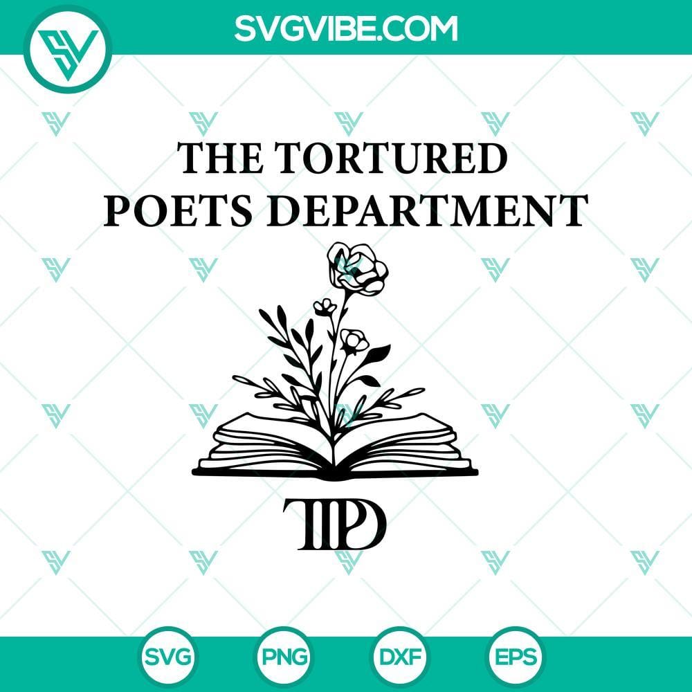 SVG File: TPD SVG, Taylor Swift's Tortured Poets Dept Logo